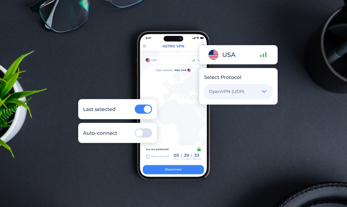 ASTRO VPN - Best Free VPN with No Logs & Limits